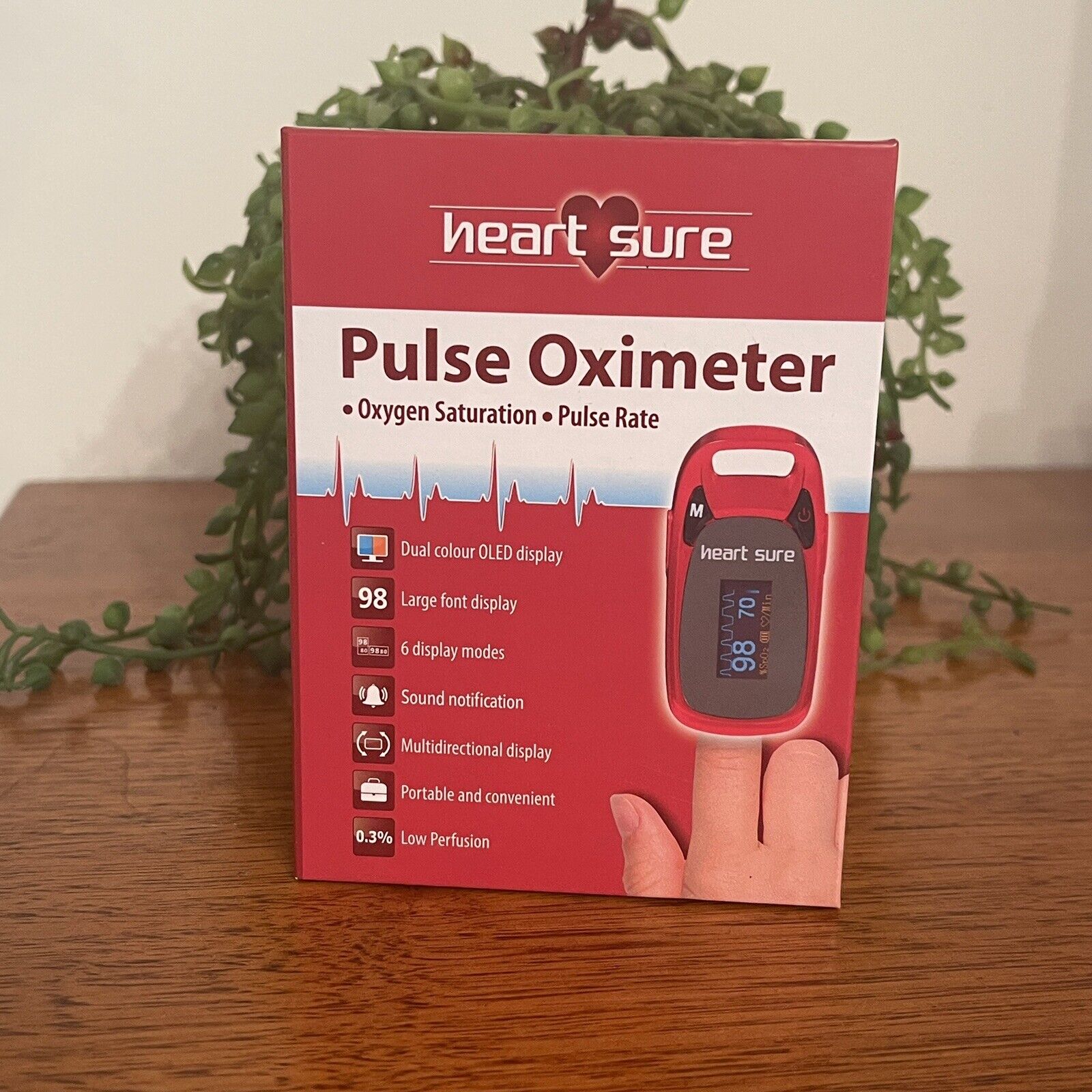 Heart Sure Pulse Oximeter A320 Measure Oxygen Saturation Pulse Rate OL ...